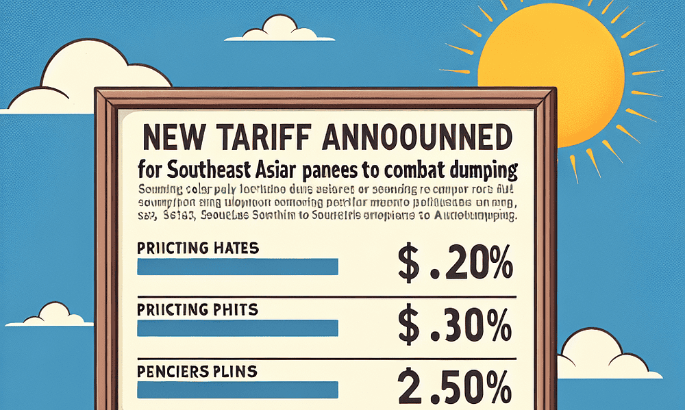 New Tariff Rates Announced for Southeast Asian Solar Panels to Combat ...
